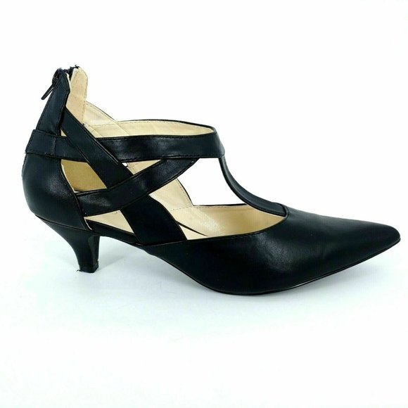 Ashro | Shoes | Ashro Womens Esmeralda Faux Leather Pump Shoe Pointed ...